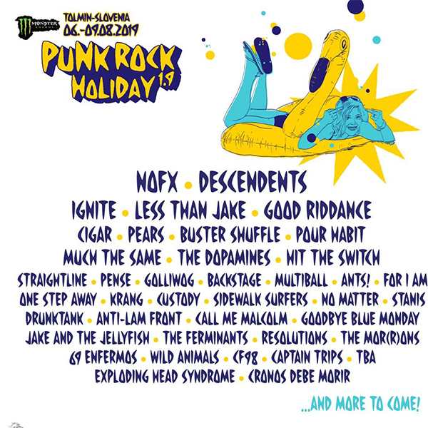 Melodic Punk Style : Punk Rock Holiday announced first bands for 2019 ...