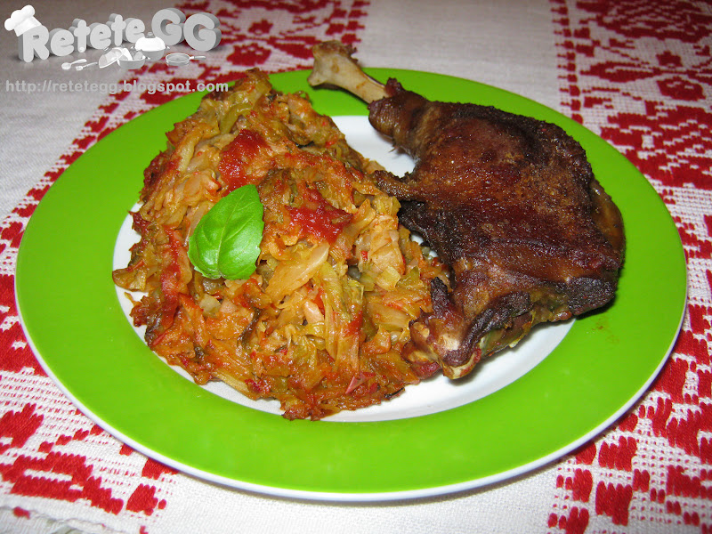 Retete gustoase si garnisite: Rata pe varza