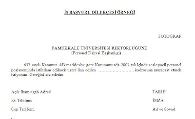 Mini Notlar: Dilekçe Örnekleri / Dilekçe Nasıl Yazılır?