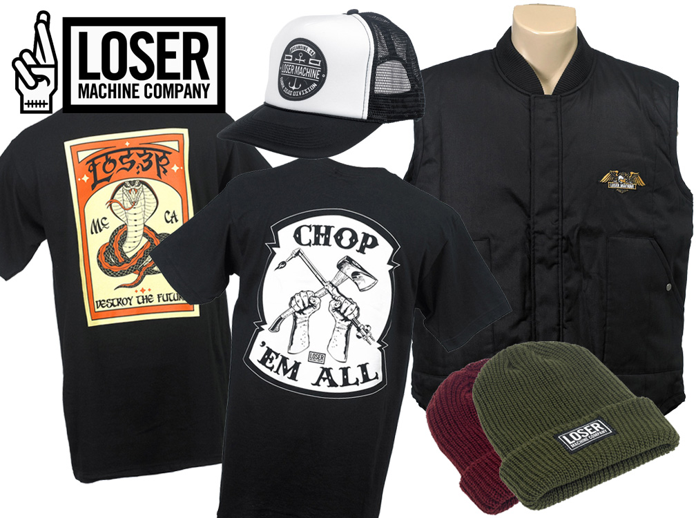 Lowbrow Customs Blog-O-Rama: Loser Machine Apparel Now In Stock