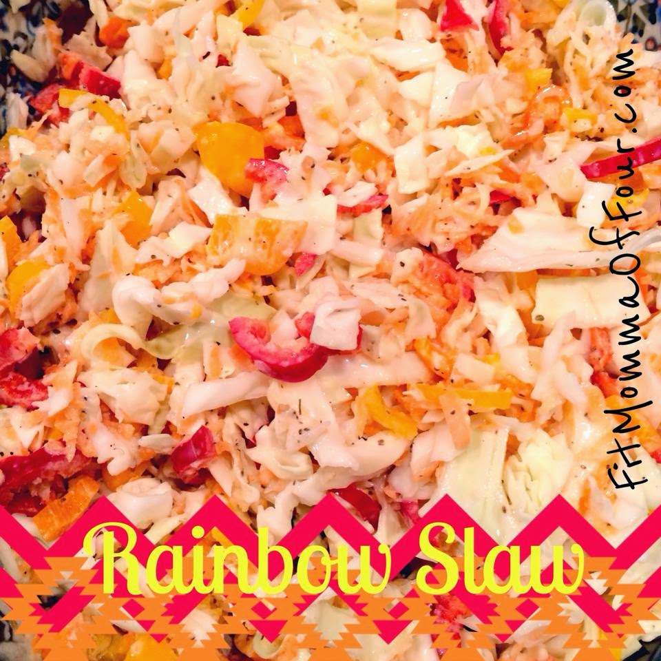 Fit Momma of Four: Rainbow Slaw