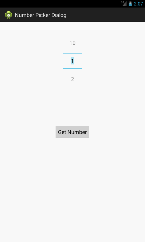 NEO Smart Android Tutorial: NumberPickerDialog Example NEO Smart Android Tutorial: NumberPickerDialog Example
