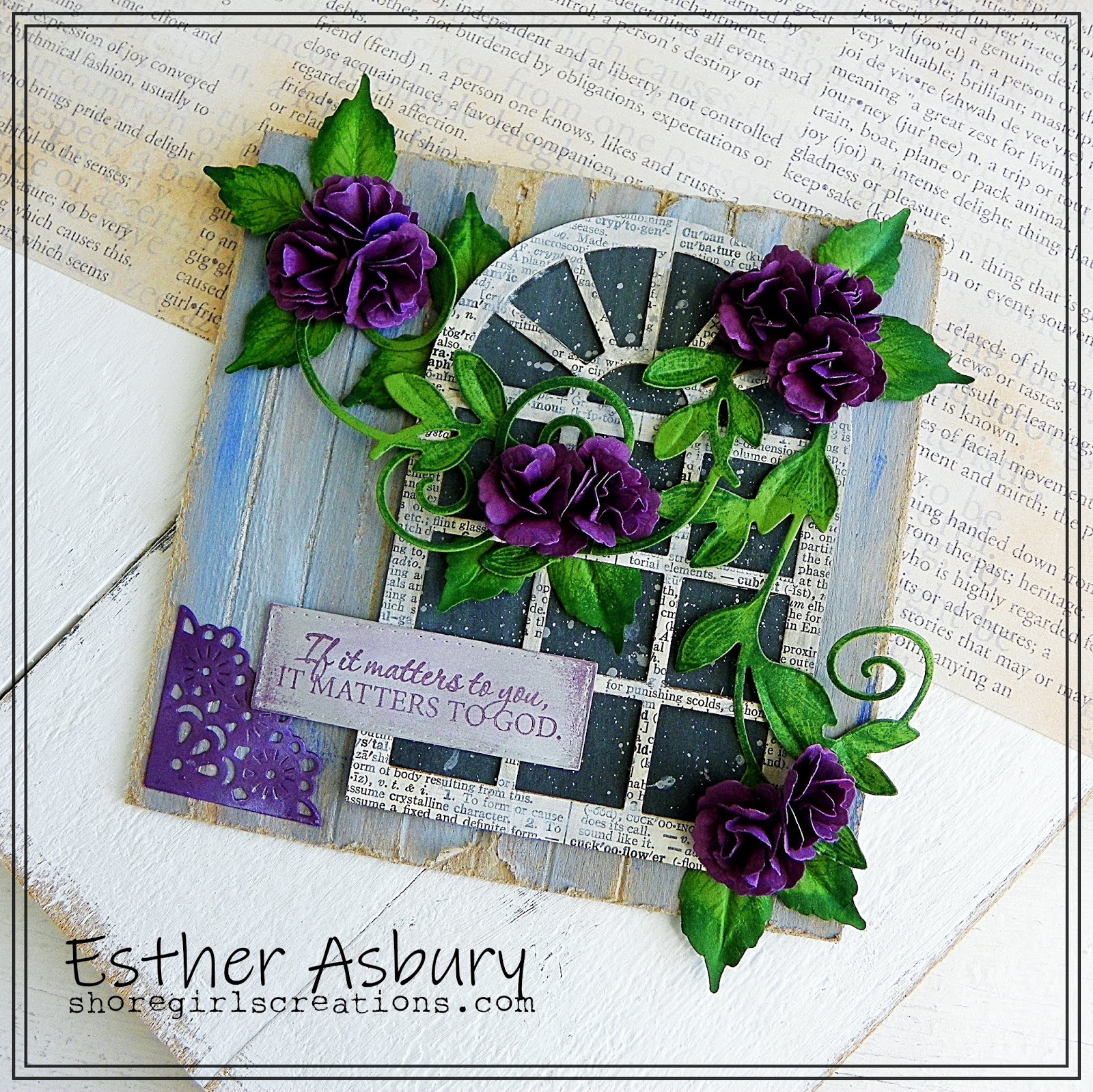 Shoregirl's Creations: Weathered Spring Window Card