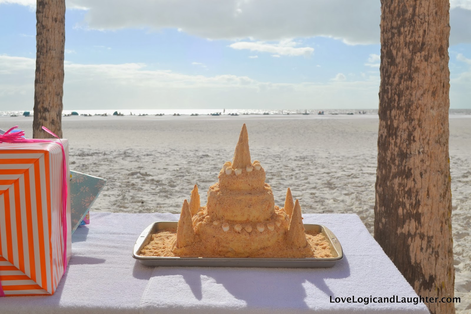 DIY Sandcastle Cake Tutorial | Logic & Laughter