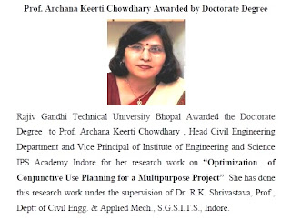 CIVIL ENGINEERING IES IPS ACADEMY INDORE: Prof. Archana Keerti ...