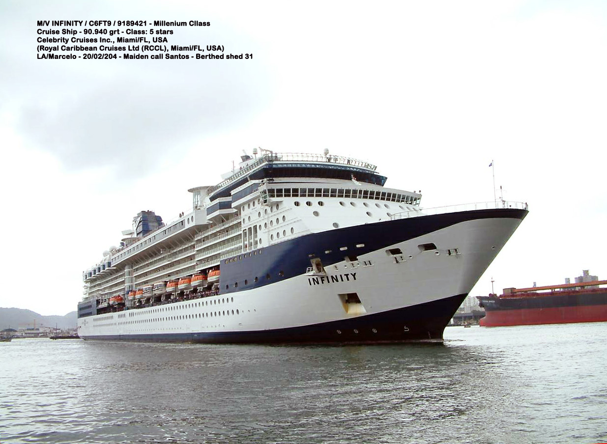Santos Shiplovers: M/V Celebrity Infinity / 9HJD9 - Cruzeiro ...
