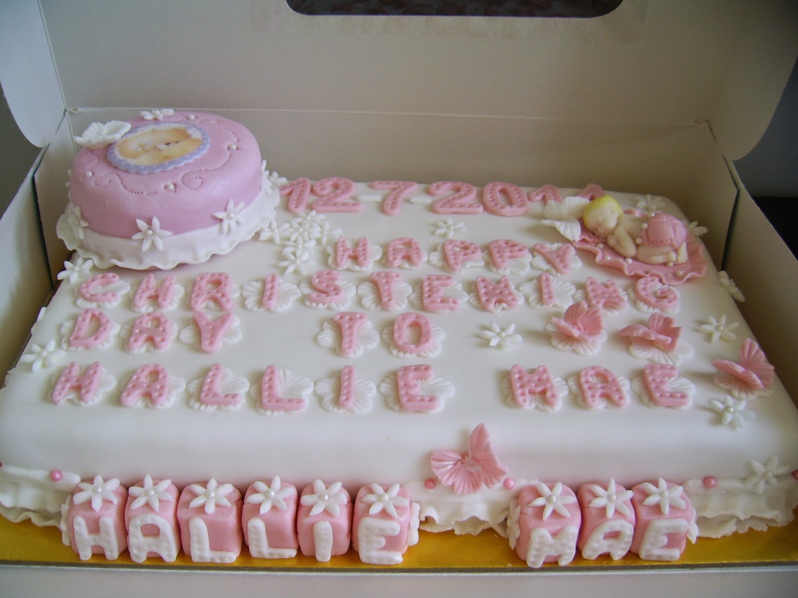 irenafoods: Christening cake Hallie Mae- Tort botez Hallie Mae - Torta ...