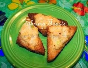 Fleur de Lolly: Tiki Time: Shrimp Toasts