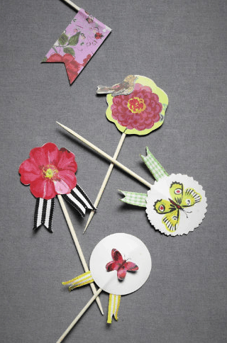 treasured beads: Garden Party Decorative Picks