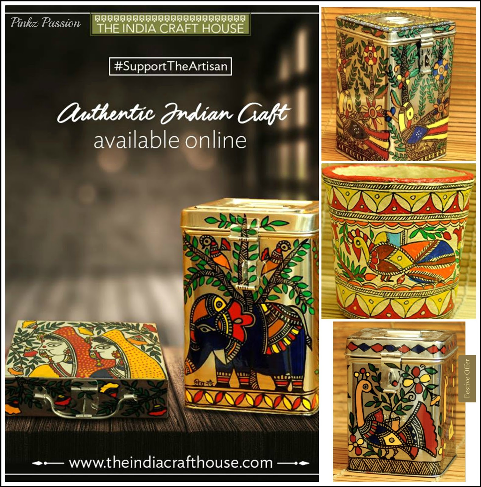 Pinkz Passion : Timeless and Unique - The India Craft House & Giveaway!