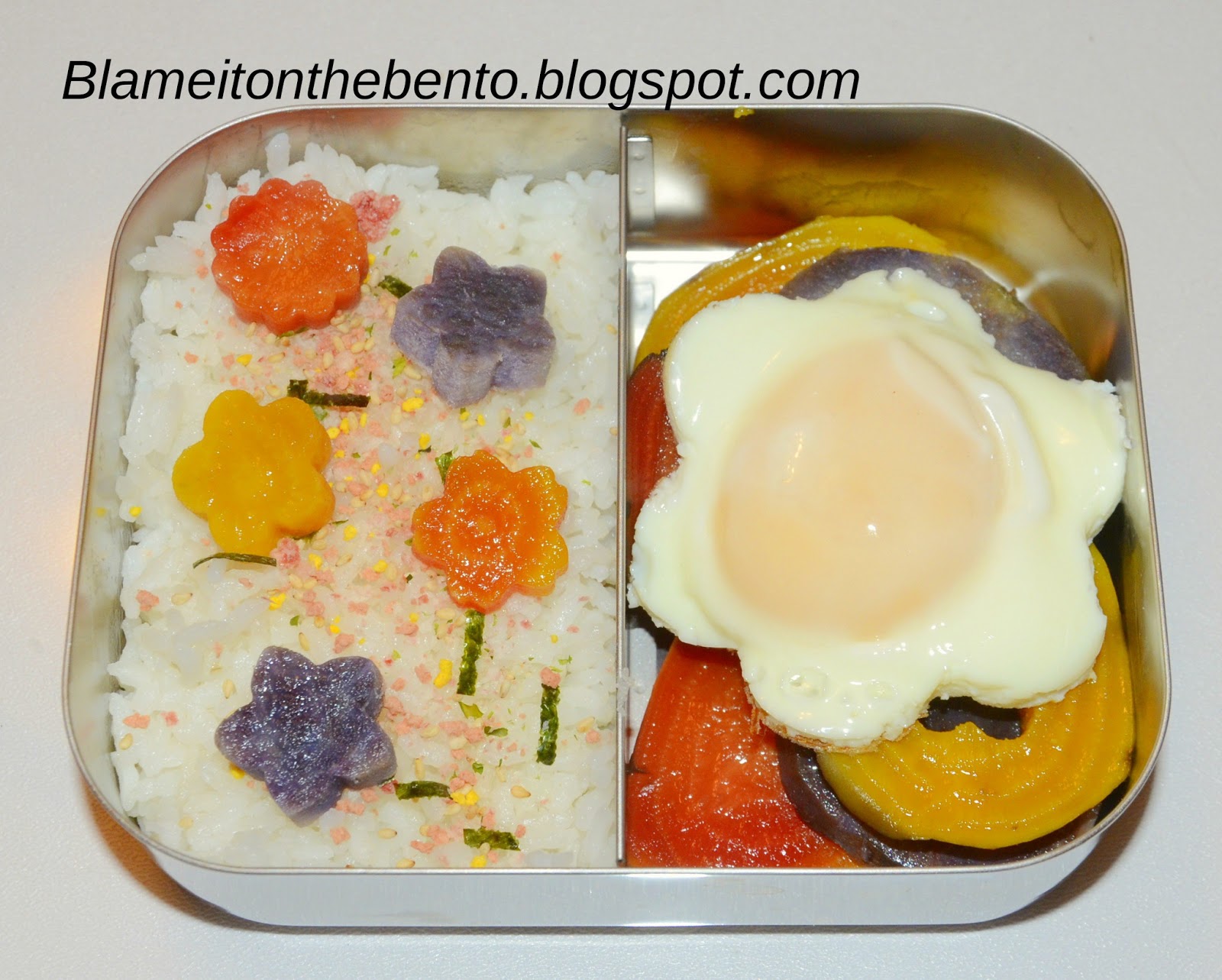 Blame it on the bento: Flower bento