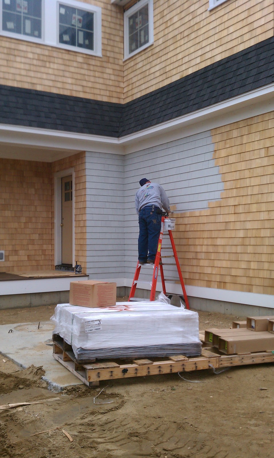 Building a Beach House: paint progress