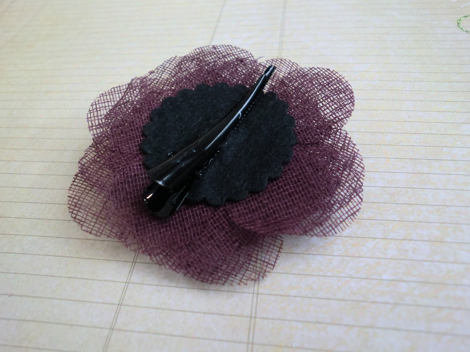 Mil Ideas: Broches de Flores de tul