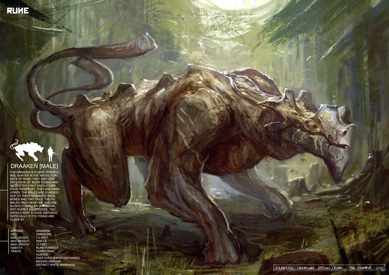 Tom Edwards Concepts: RUNE creature design
