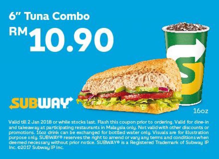 Subway 免费送出无限量Voucher ！是时候去吃Subway了！ - Leesharing