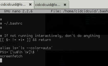How to show archlinux system information in cli using archey & screenfetch