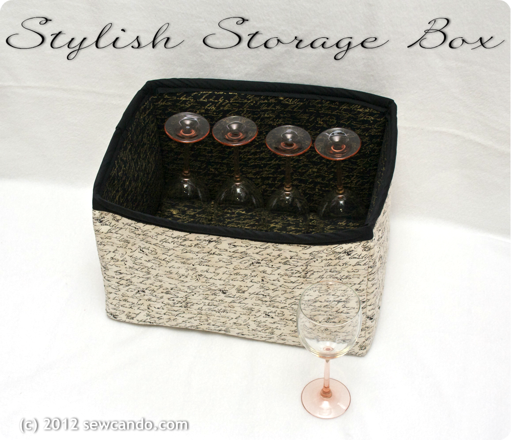 Sew Can Do: Quilted Up: My Stylish Storage Box Tutorial
