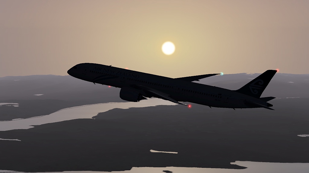 Boeing 787 Dreamliner Pictures: Boeing 787 Dreamliner in Sunset