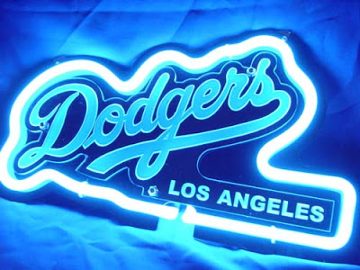 Wiki Neon Sign Blog: MLB DODGERS LOS ANGELES Neon Light Sign 11" x 6"