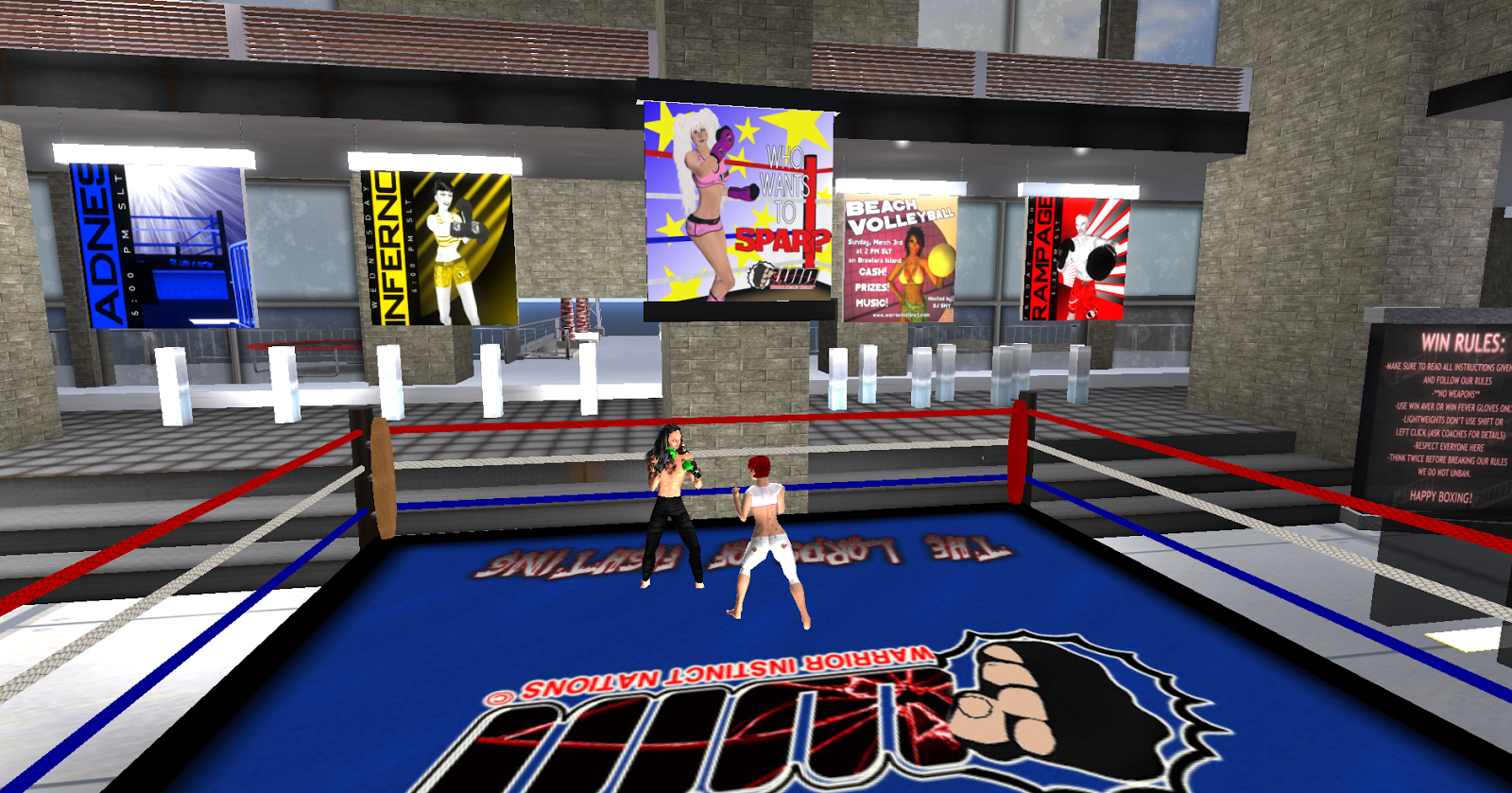 Boxing in Second Life: It's a real knockout –Sarahelisebeth Brenham ...