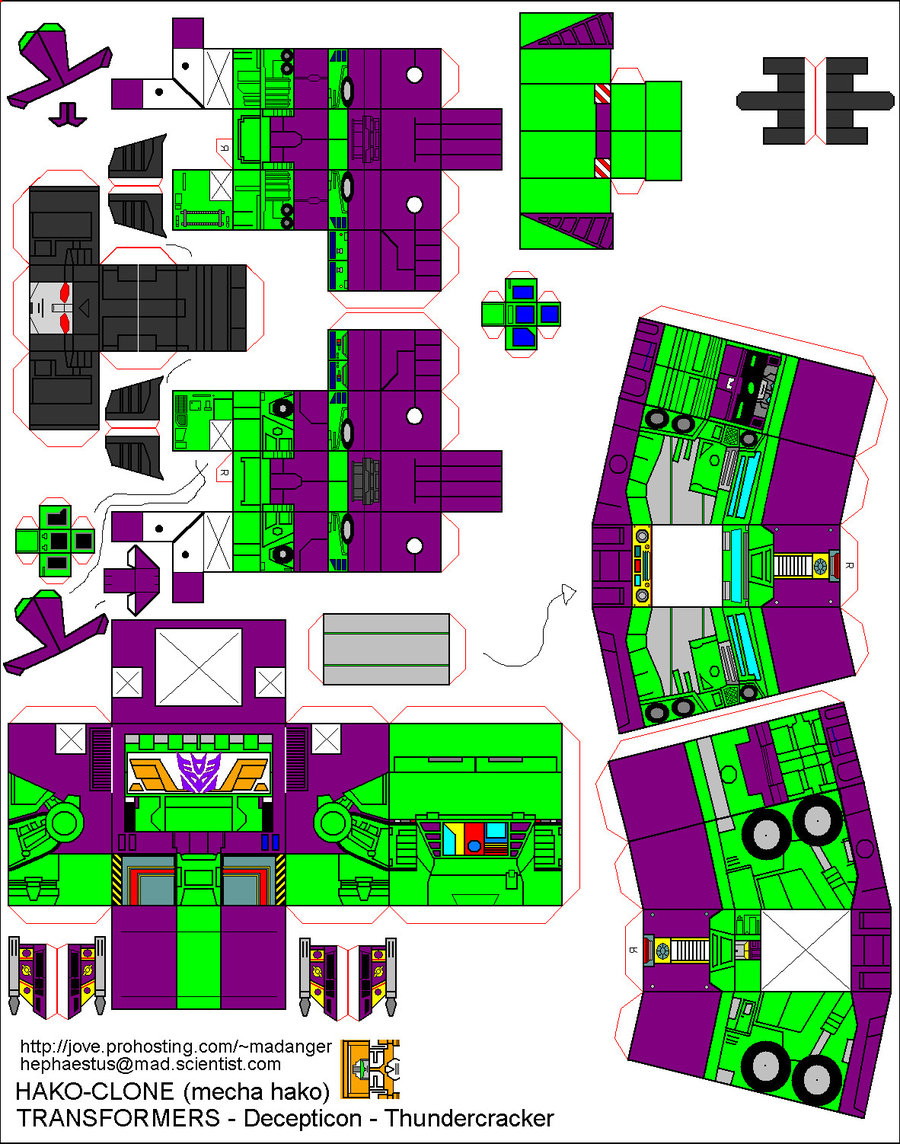 PaperCraft: Transformer Papercraft Templates
