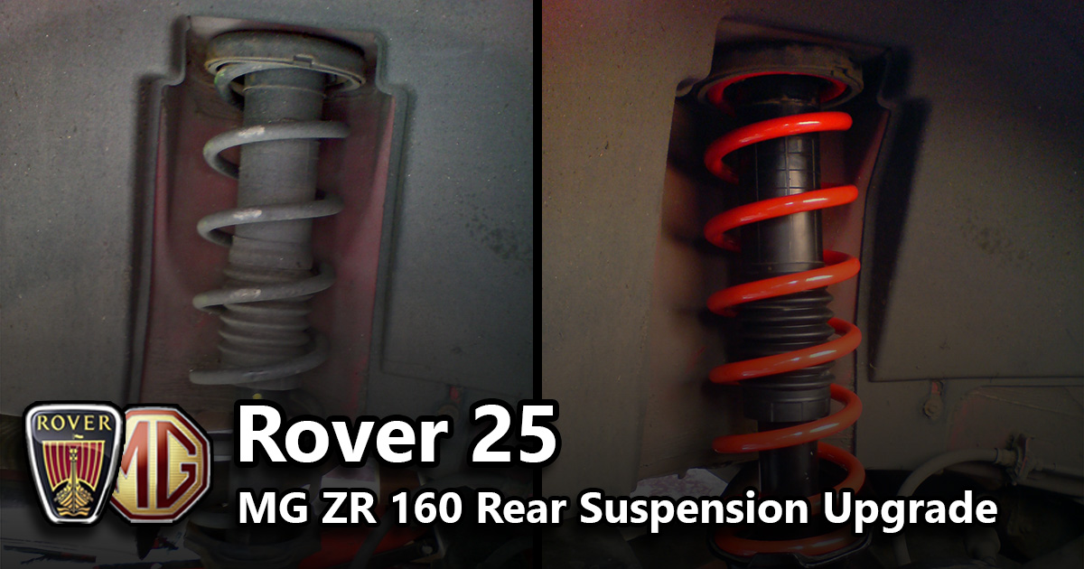 Rear MG ZR 160 Suspension Fitted | MG Rover 25 Build Blog