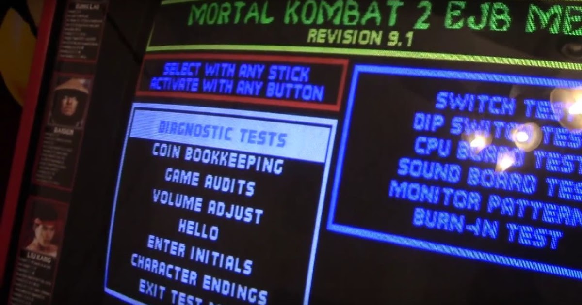 Tecno Gamer: Revelan unos menús secretos de las recreativas de Mortal ...