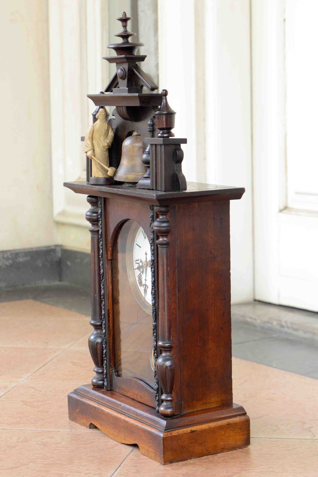 Old Vintage Gallery: Junghans Mantle Clock with Bell - Circa Early 1900 ...
