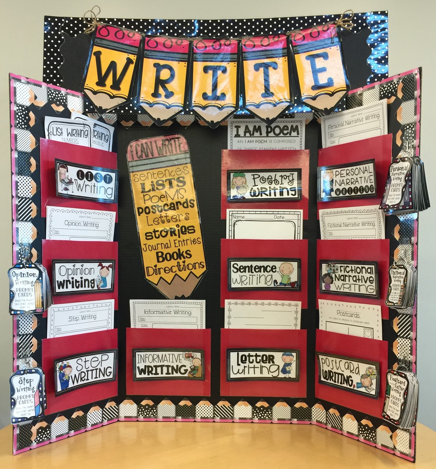 Teaching With Terhune: Writing Center Board with Tons of Activities for ...