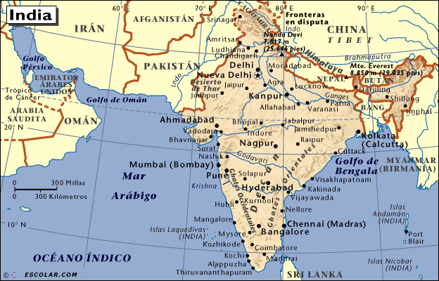 Ubicación geográfica de la India y su clima - Clima, Medio Ambiente y ...
