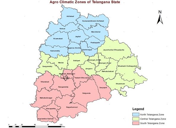 Agroclimatic Zones of Telangana