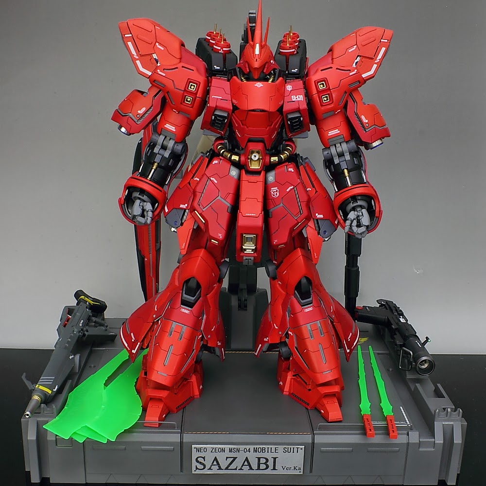 Custom Build: MG 1/100 MSN-04 Sazabi Ver. Ka "Detailed" - Gundam Kits ...