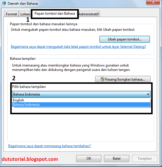 Cara Mengganti Bahasa Di Windows 7 Menjadi Bahasa Indonesia - Tutorial ...