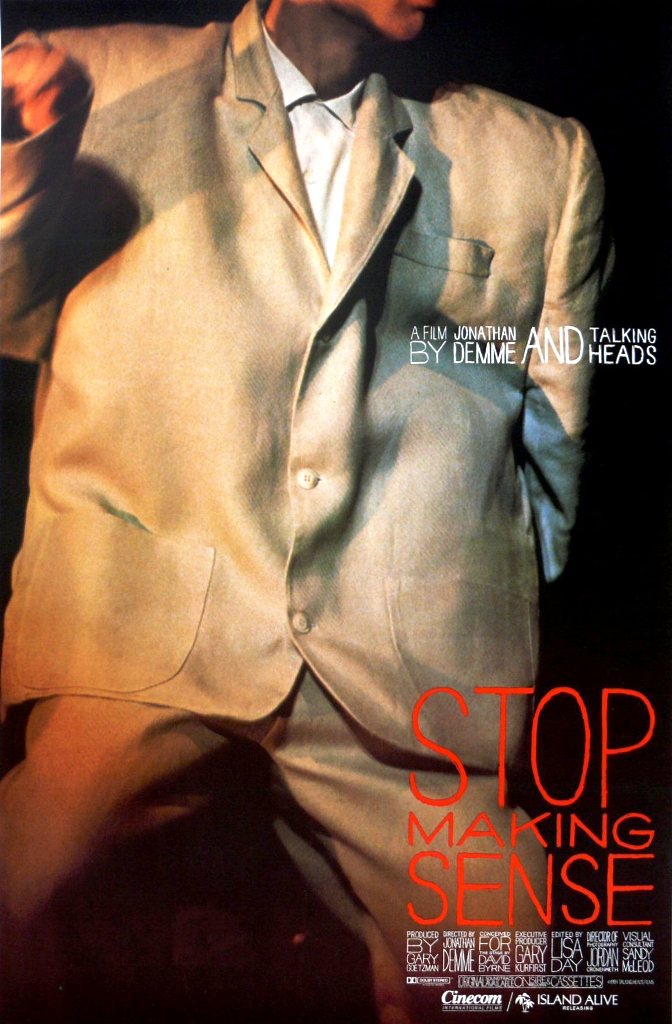 Film Reviews from the Cosmic Catacombs: Stop Making Sense (1984) Review