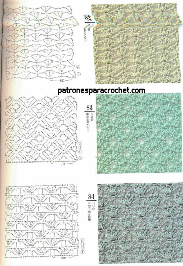 200 patrones crochet de puntos