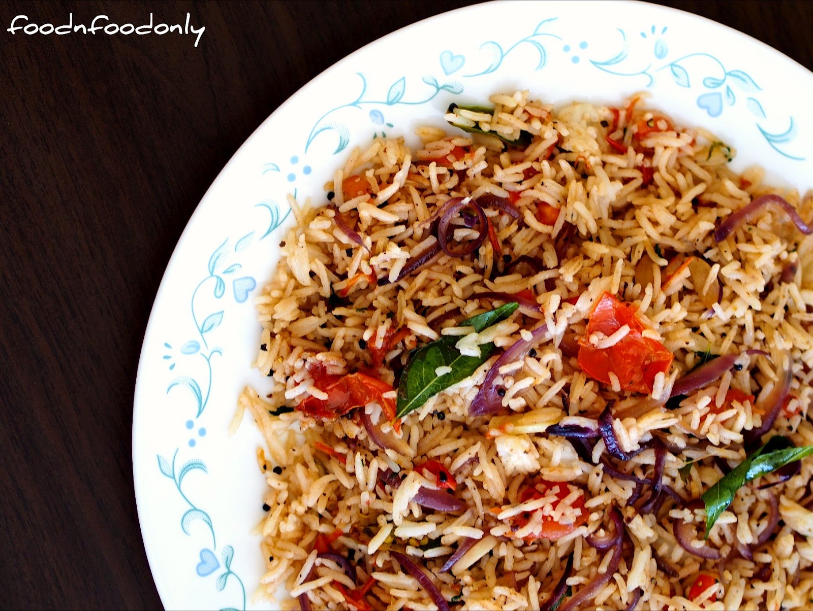 Pepper Mill: Tomato Fried Rice-:Variant of Tomato Rice