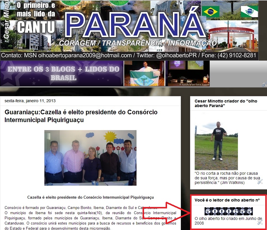 Olho Aberto Paraná: Blog olho aberto Paraná ultrapassou a marca de 5 ...