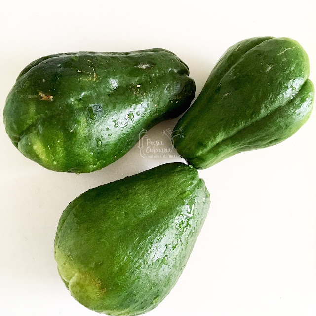 Poesía Culinaria . Sabores de Nati: Guatila (chayota) con huevos ...