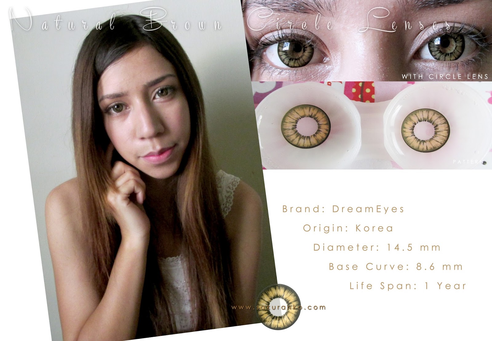 Sakuranko: Natural Brown Circle Lenses