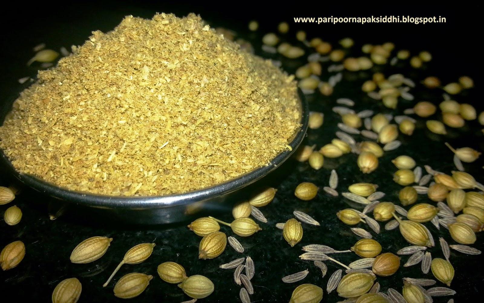 Paripoorna Paksiddhi : DHANIA JEERA POWDER / CORIANDER & CUMIN POWDER