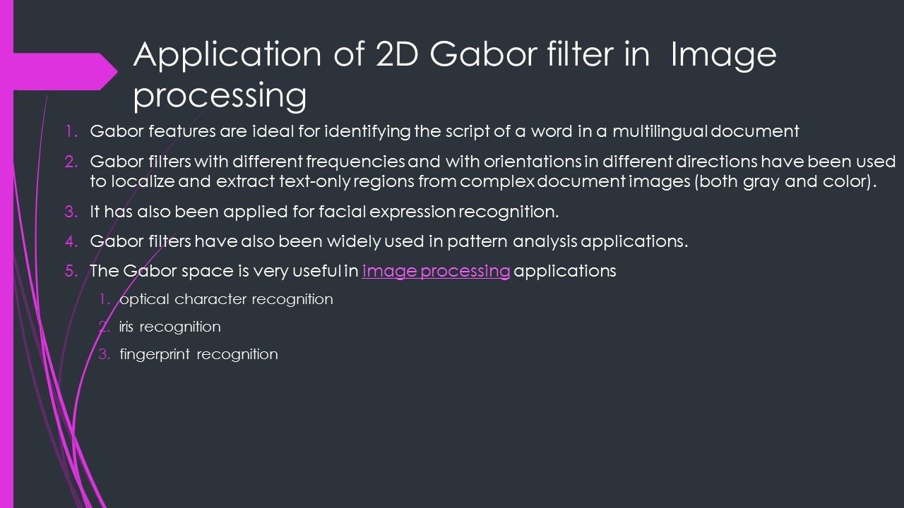Dhwaj java solutions: Gabor Filter Presntation Image processing