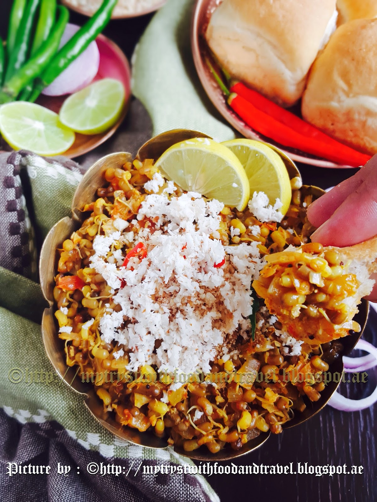My Tryst With Food And Travel: Matki Chi Usal Recipe / Moth Bean ...