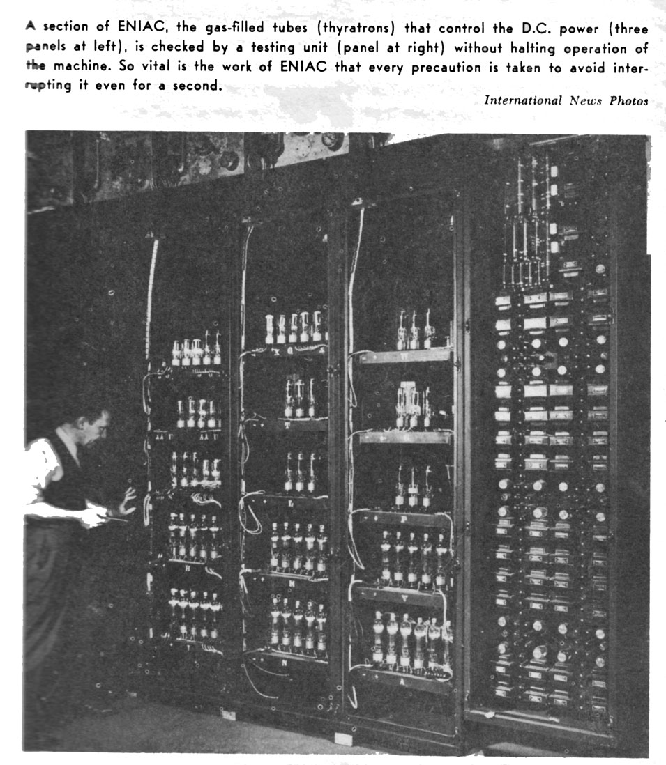 Progress is fine, but it's gone on for too long.: ENIAC, 1954