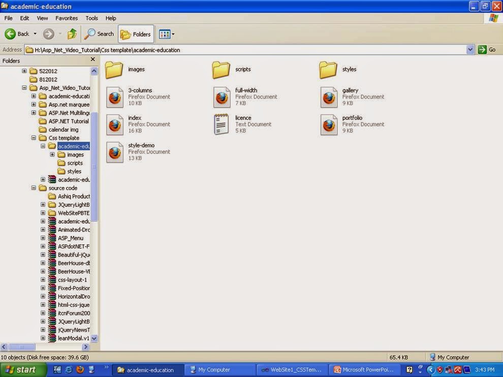 Learning Walkthrough: How to add CSS Template in ASP.Net Master Page
