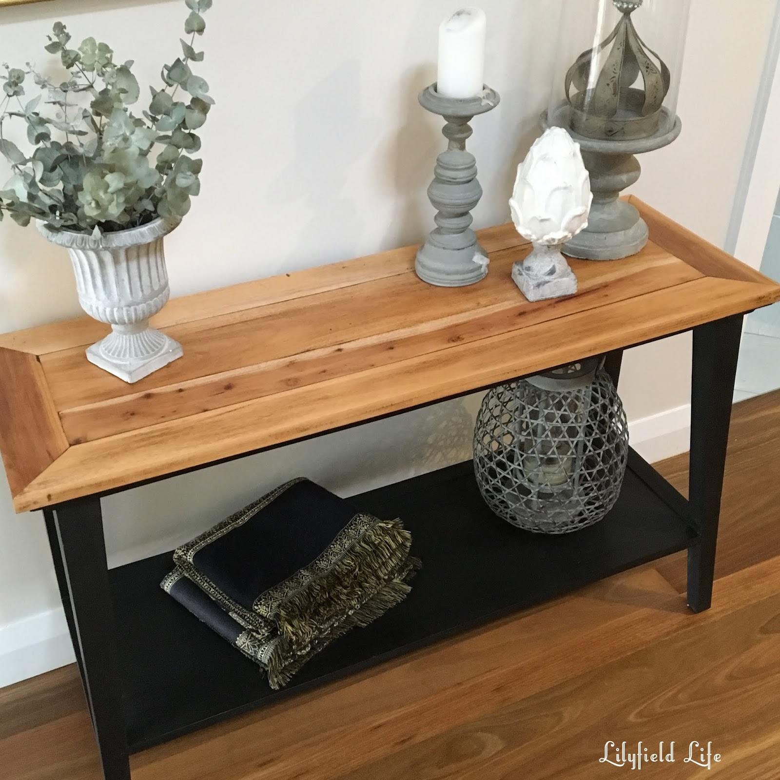 Lilyfield Life: A Modern Black Console - mixing it up.