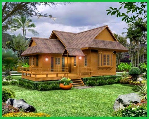 Gambar Rumah Kayu Unik 2 Lantai - Art Mas Jeck