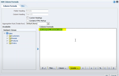 OBIEE: Variables part2: System and Non-system Session Variables
