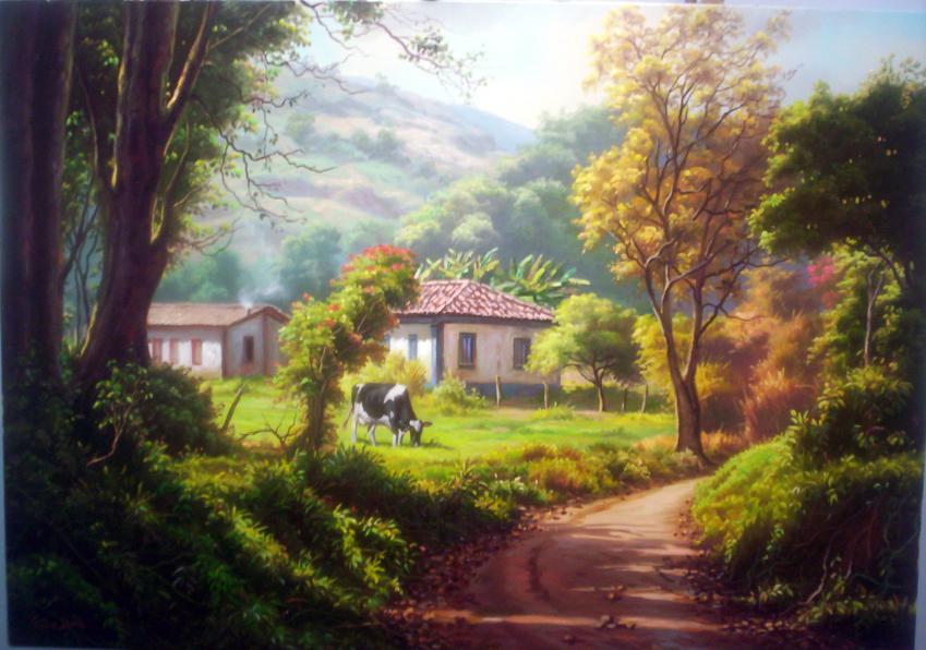 Pinturas Em Telas Paisagens Rurais