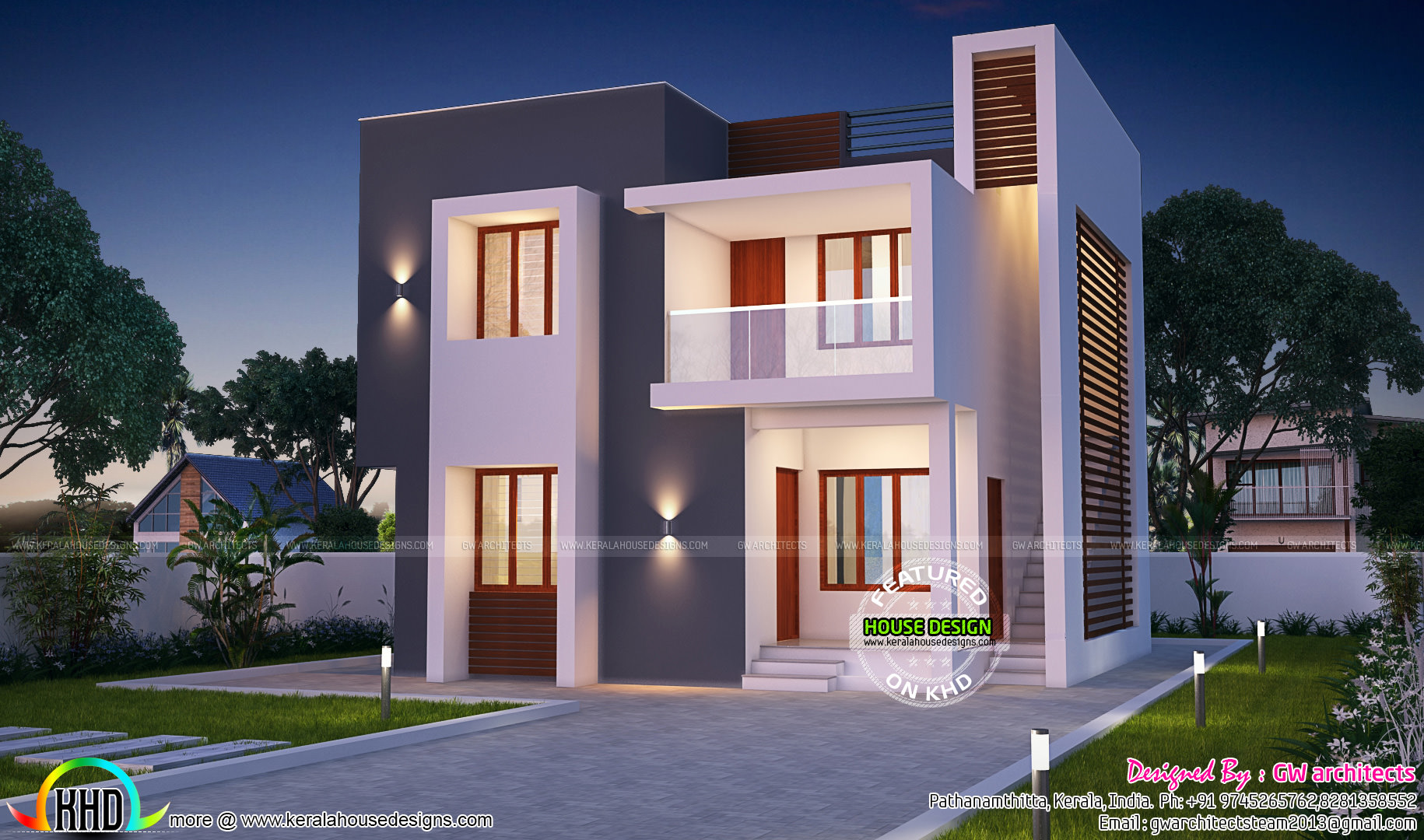 Beautiful small modern home with floor plan - Kerala Home Design and ...